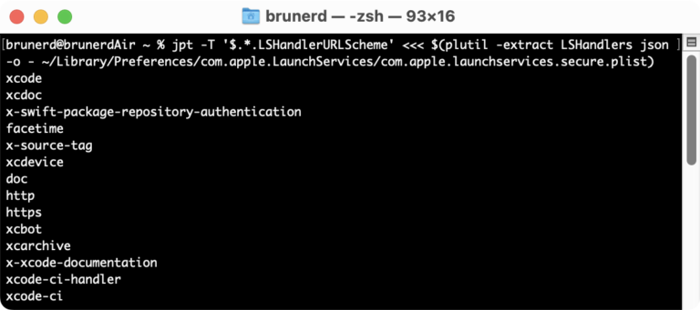 Determining URL scheme handlers in macOS – brunerd